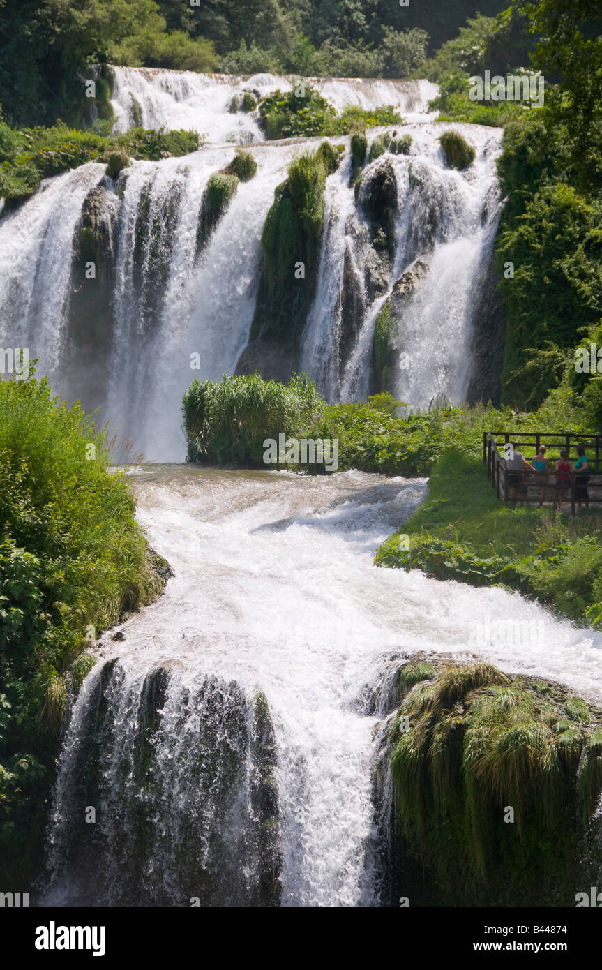 Marmore Wasserfall, Umbrien, Italien, Europa Stockfotografie - Alamy