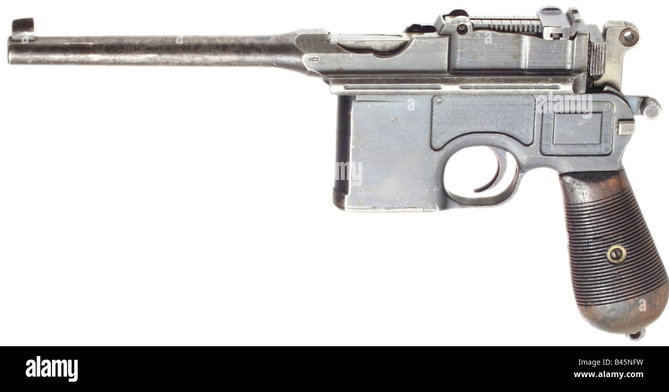 Waffen, Schusswaffen, Pistolen, Mauser C 96, Kaliber 9 mm Parabellum ...