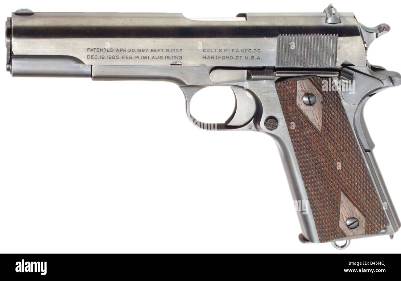 Waffen, Schusswaffen, Pistolen, Colt Typ 1911, Kaliber .455, US Army ...