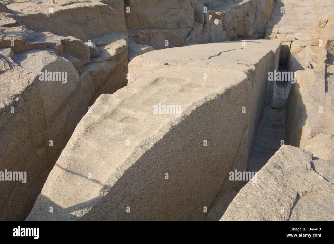 Der unvollendete Obelisk in Assuan, Ägypten Stockfotografie - Alamy
