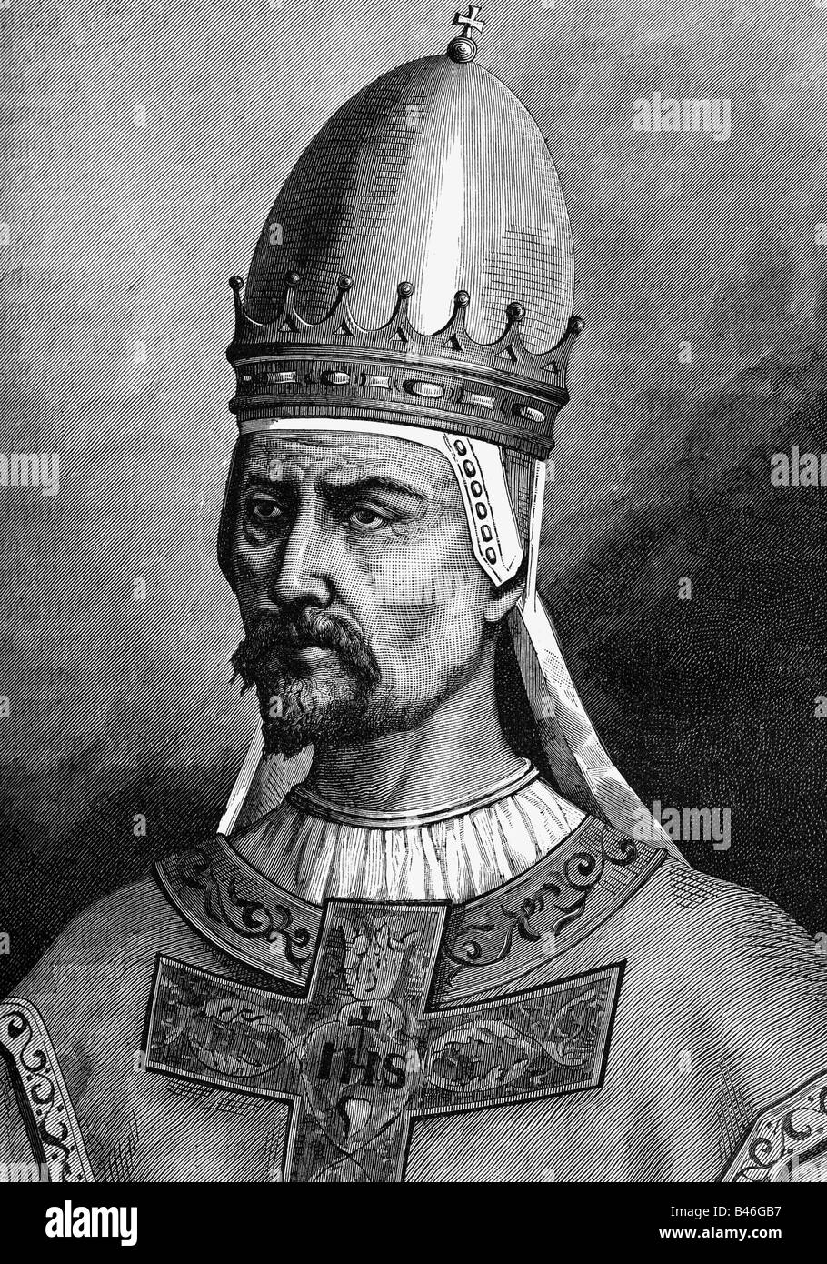 Gregor VII. (Hildebrand von Sovana), ca. 1020 - 25,5.1085, Papst 22. ...