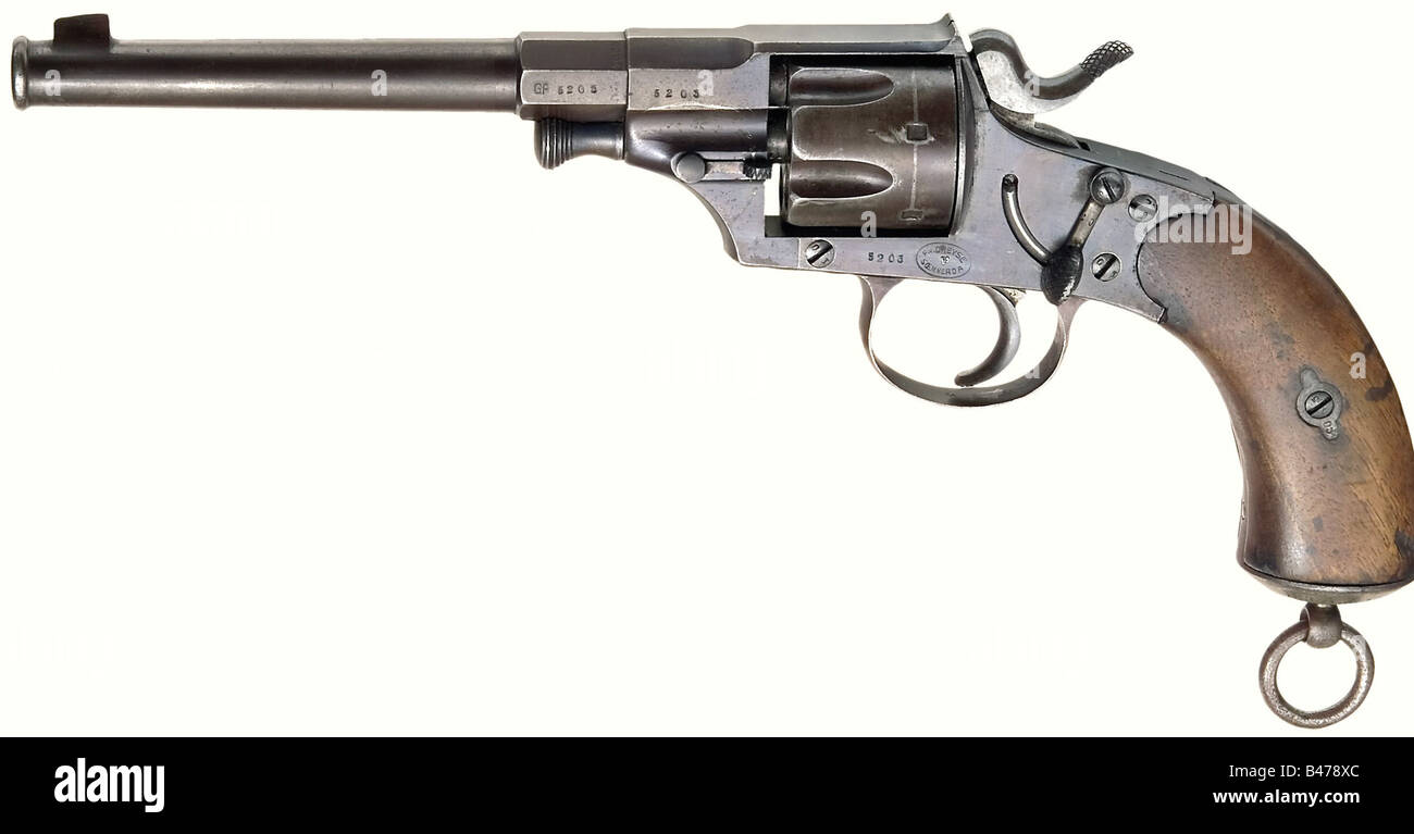 Dreyse-Reichrevolver Modell 1879, Kaliber 10,6 mm, Nr. 5203. Zahlen bis ...
