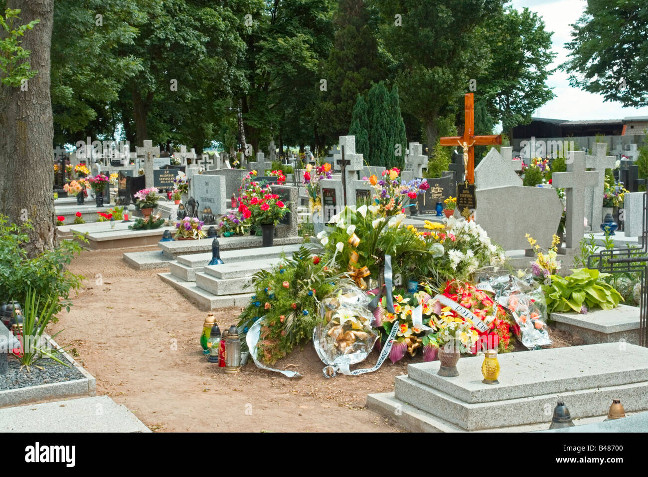 St. Anthony Parish Friedhof, Szymborze, in der Nähe von Inowroclaw ...