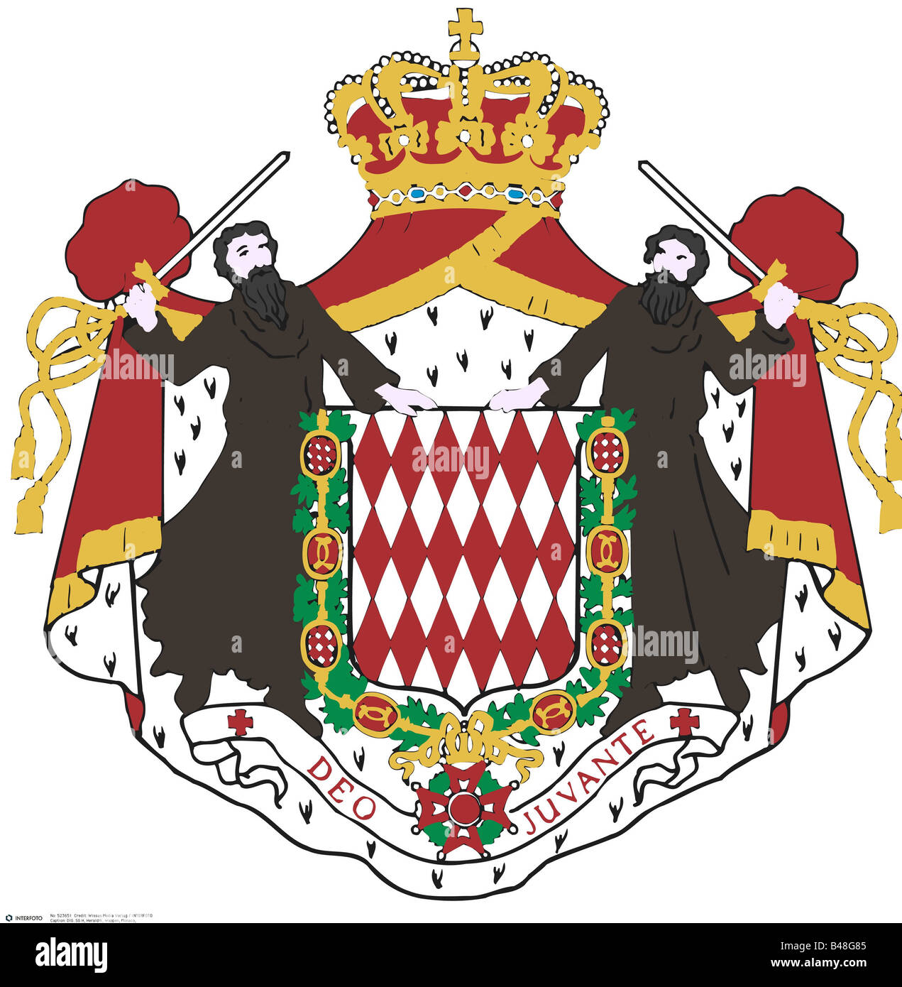 Monaco Coat Arms Stockfotos & Monaco Coat Arms Bilder - Alamy
