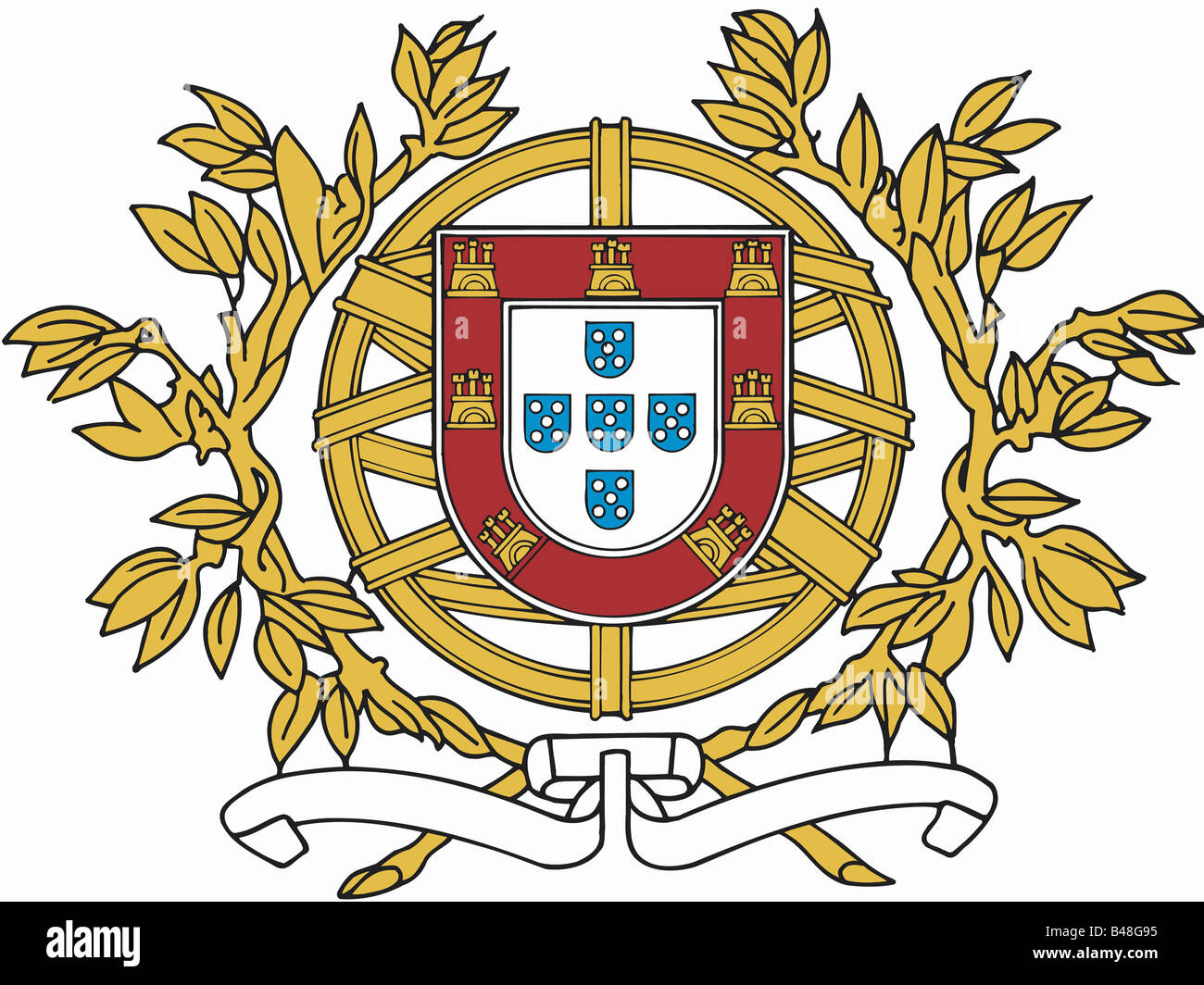 Coat of arms of portugal -Fotos und -Bildmaterial in hoher Auflösung ...