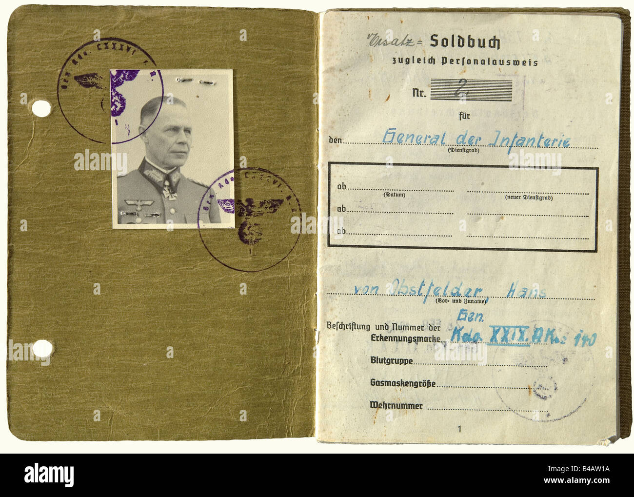 The oak leaves 1943 -Fotos und -Bildmaterial in hoher Auflösung – Alamy