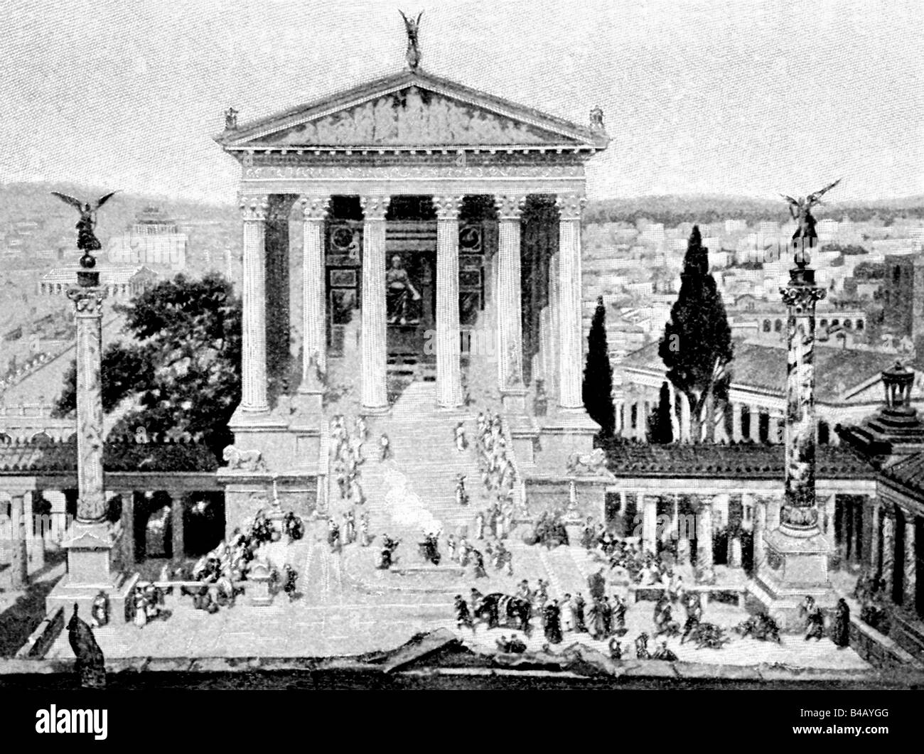 Tempel der Juno Moneta Stockfotografie - Alamy