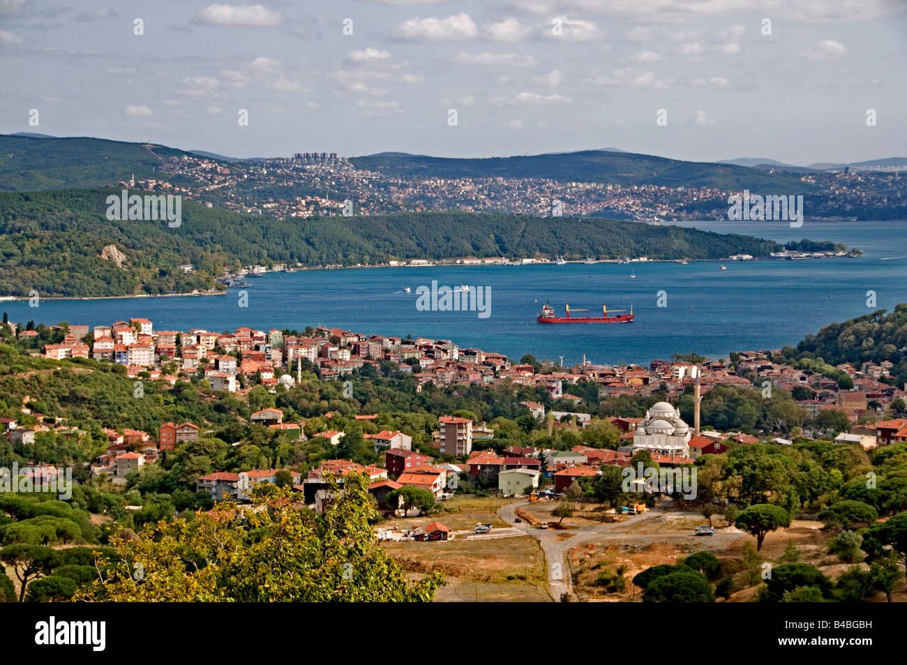 Rumeli Kavagi Sariyer Bosphorus Istanbul Himmel Linie Einreise ...