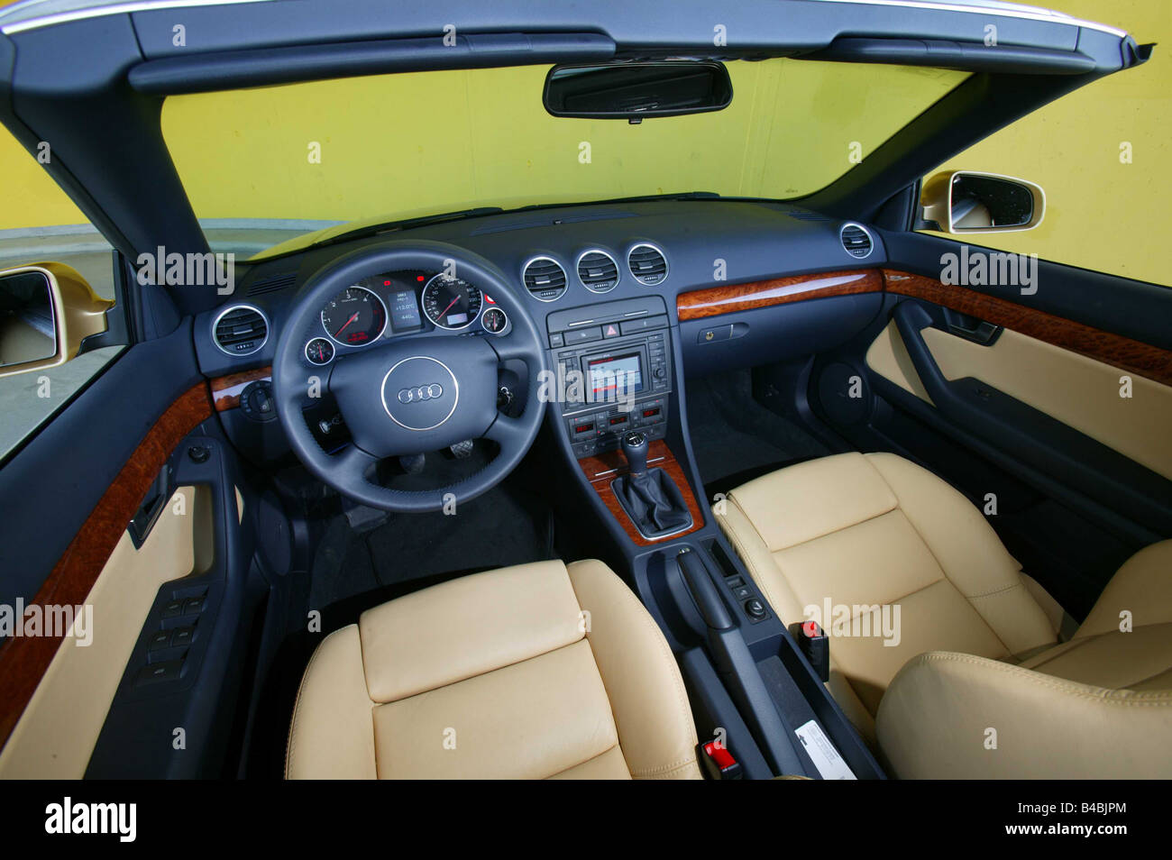 Auto, Audi A4 Cabrio, Dieselmotor, Baujahr 2000-, gold, oben, innen ...