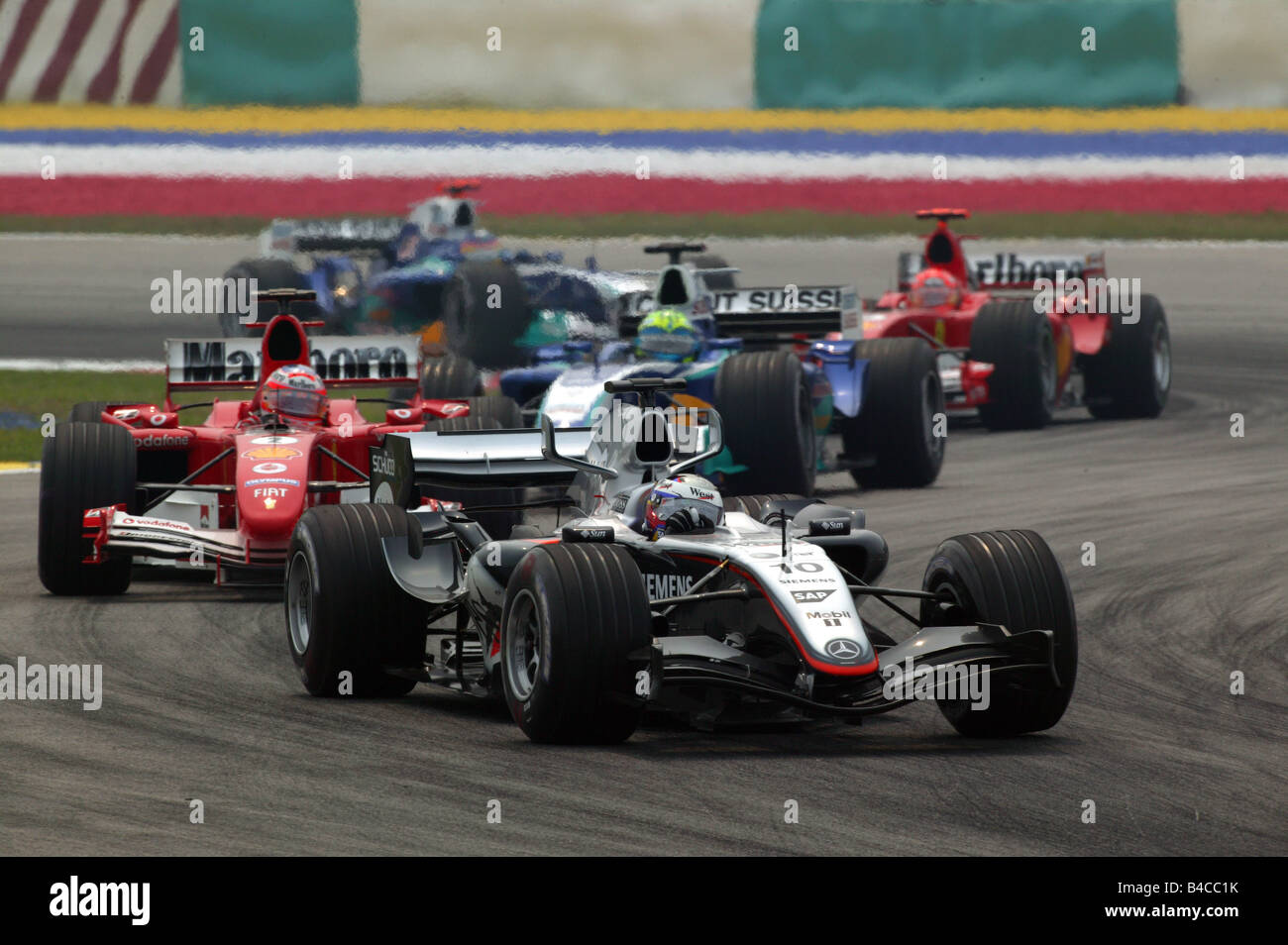 Motor Sport, Montoya im McLaren Mercedes Formel 1 2005, Rennfahrer ...