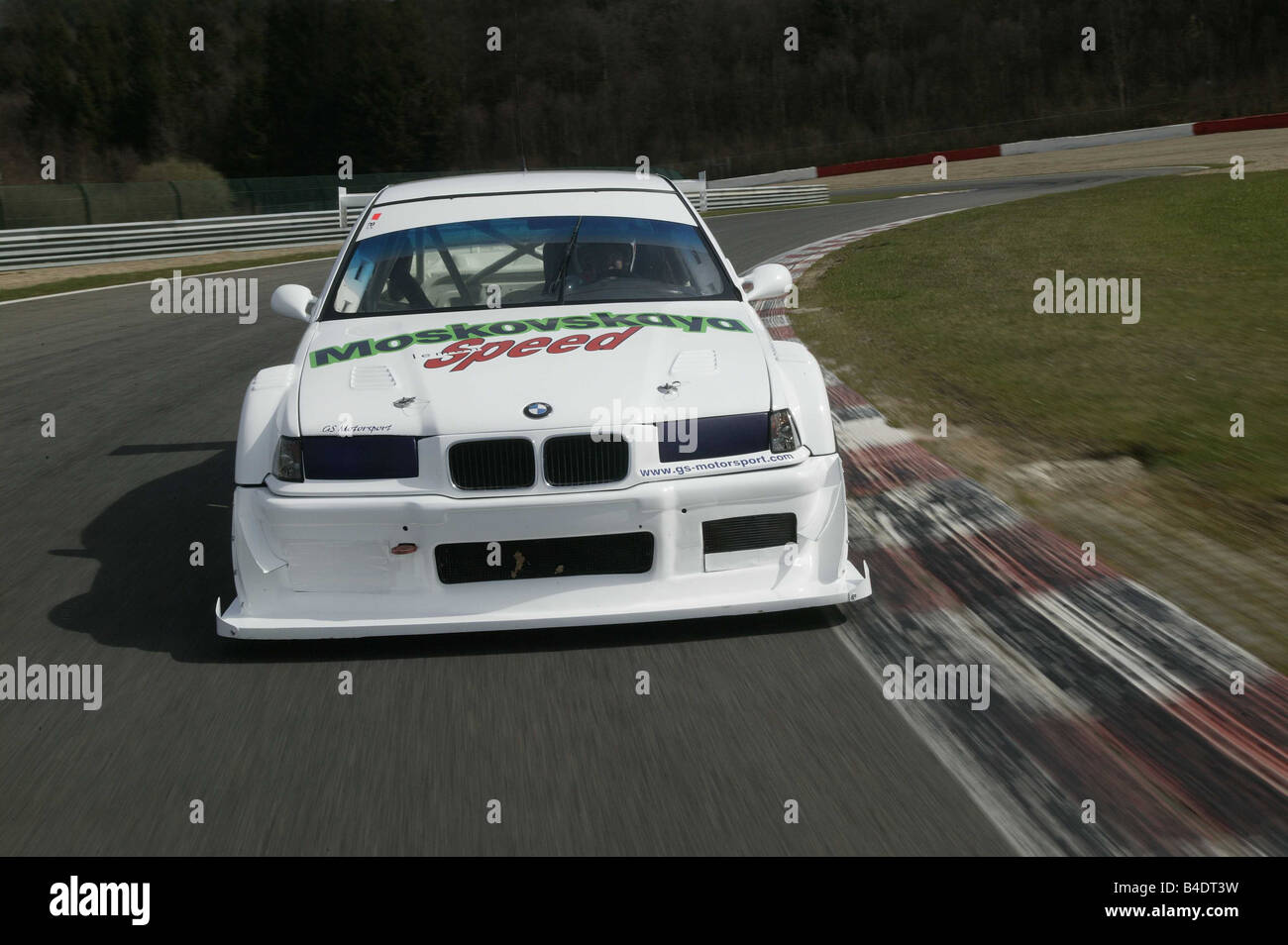 Auto, BMW M2 GTR, weiße, Diagonal von der Front, Vorderansicht, fahren ...