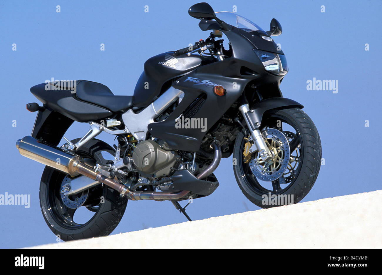 Motor Cycle, Sport Motorrad, Sporttourer, Honda VTR 1000 F Fire Storm, schwarz, Modelljahr 2003 ...