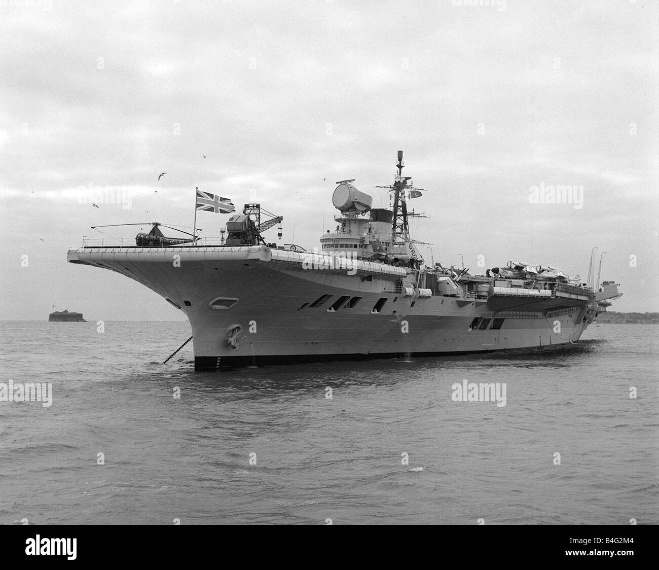 Schiffen Royal Navy Flugzeugträger HMS Victorious August 1959 in den ...