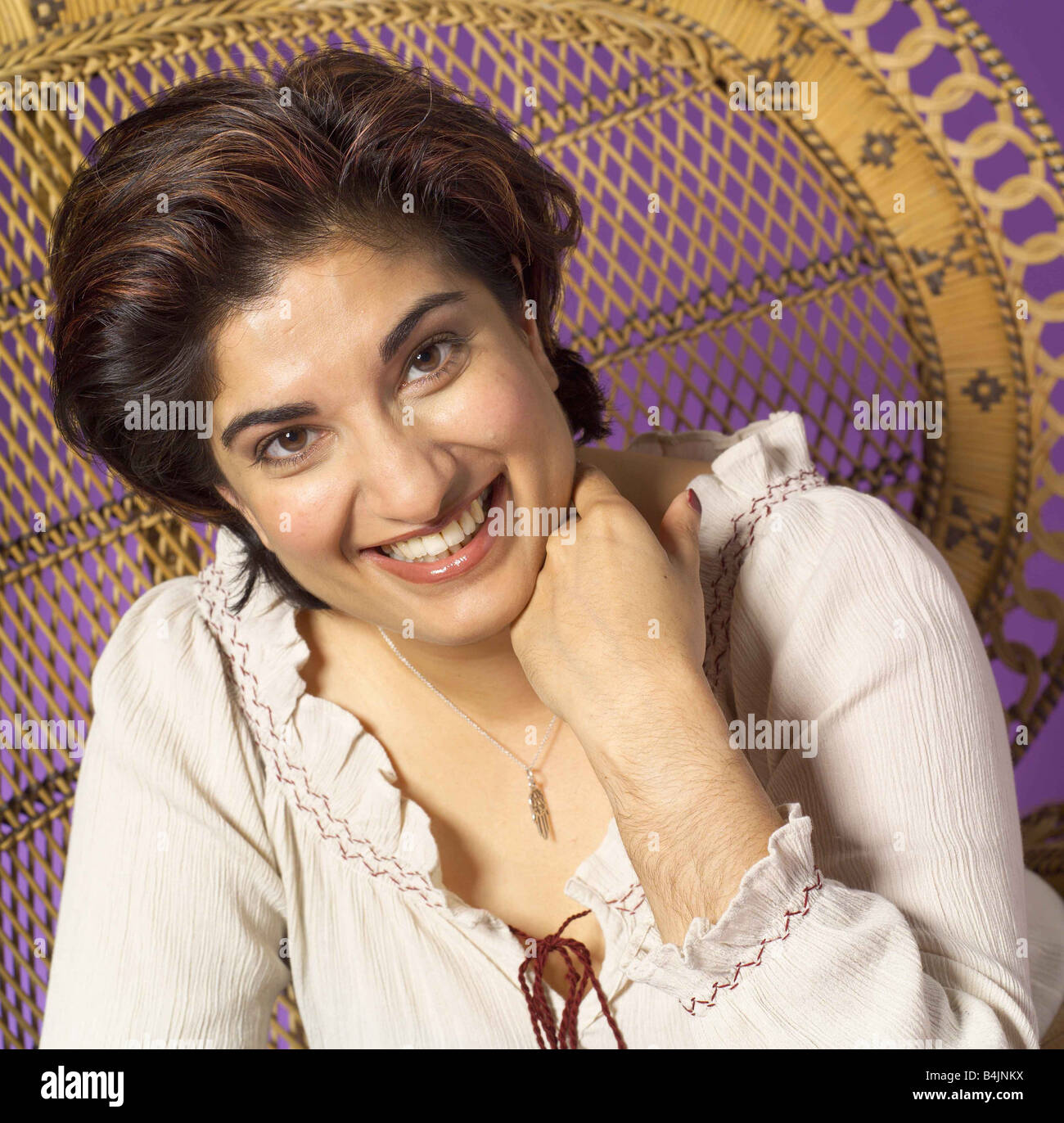 Mina Anwar Juni 2002 Schauspielerin Entertainment Portrait lächelnd Studio Pix Fernsehen ...