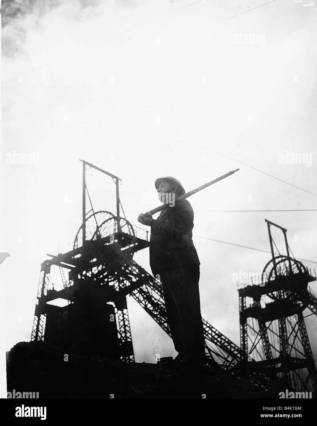 WW2 die Heimwehr in Kohlebergwerk Stockfotografie - Alamy