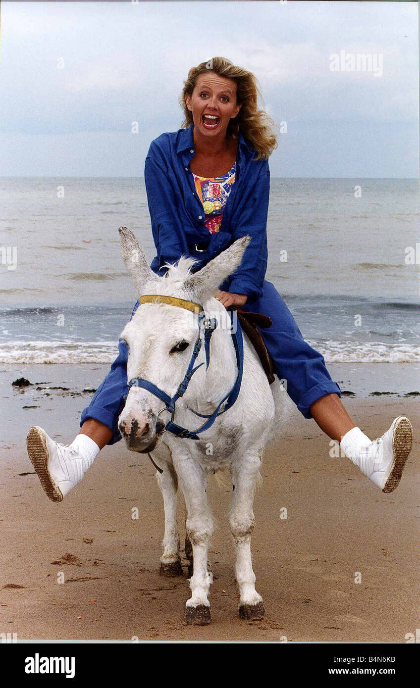 Sally Meen TV-Moderatorin Wetterfee für GMTV Dbase Stockfotografie - Alamy