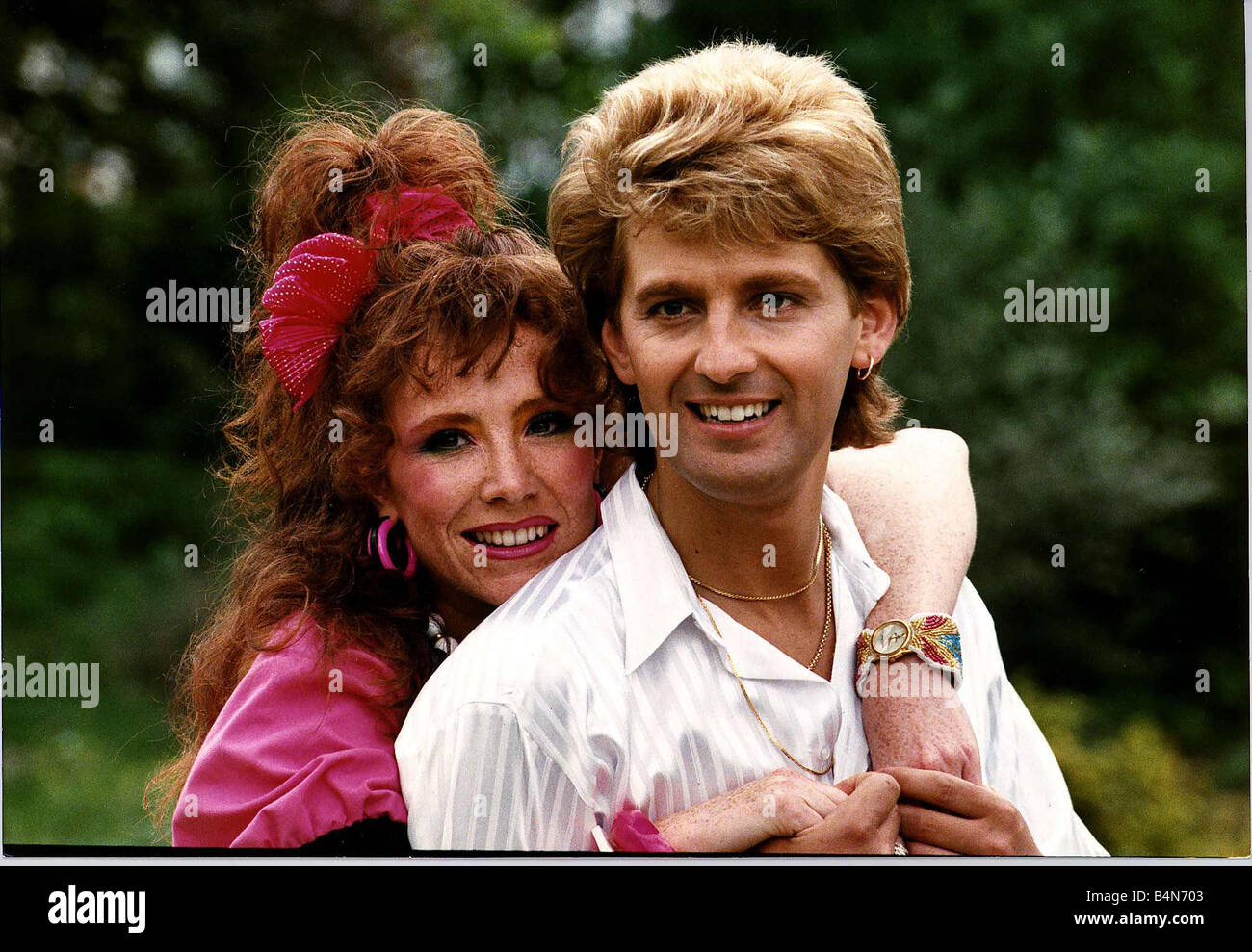 Graham Bickley Schauspieler aus Brot mit der Schauspielerin Mai 1989 ...