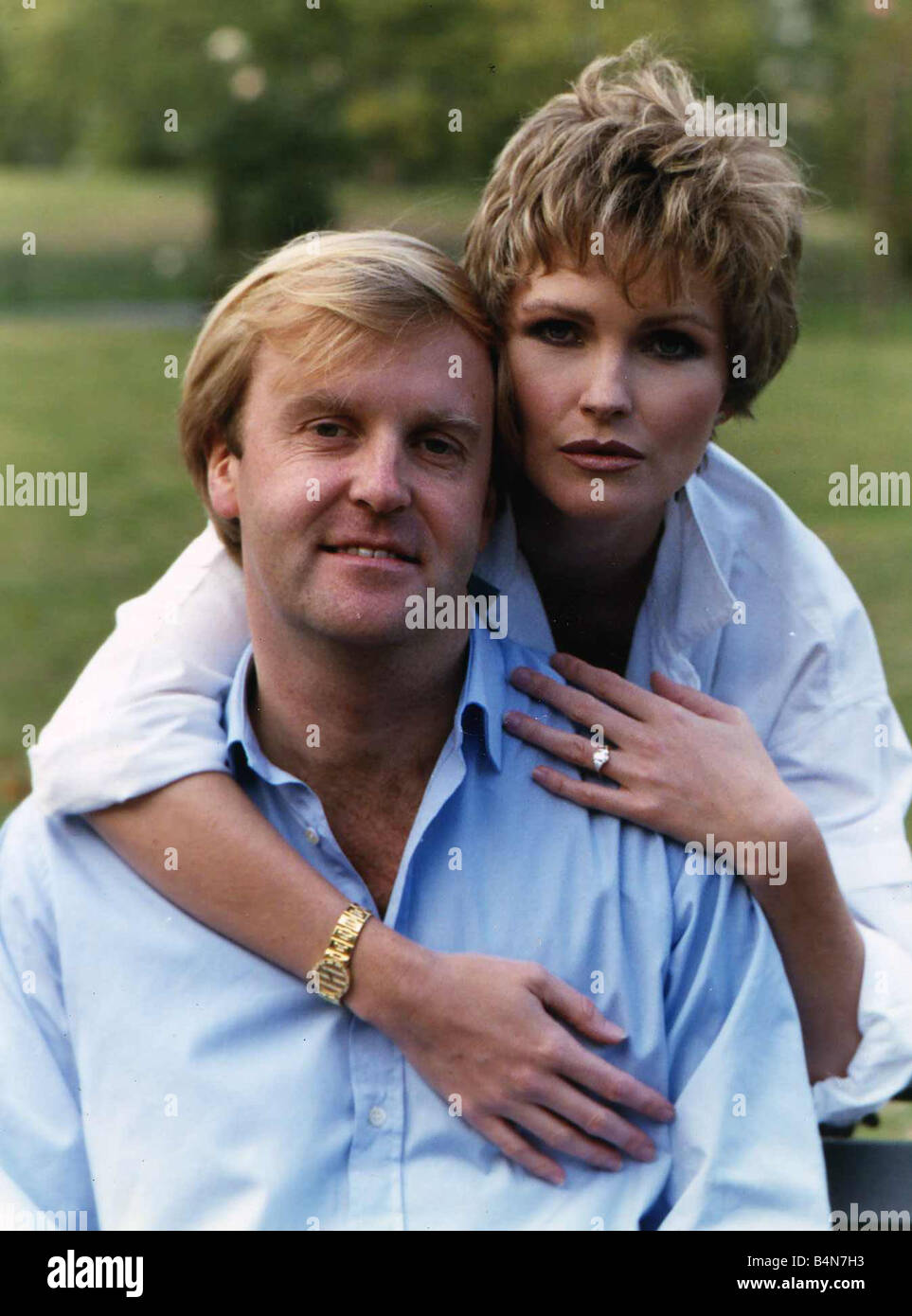 Fiona Fullerton Schauspielerin und Freund Marcus Mortimer ein BBC ...