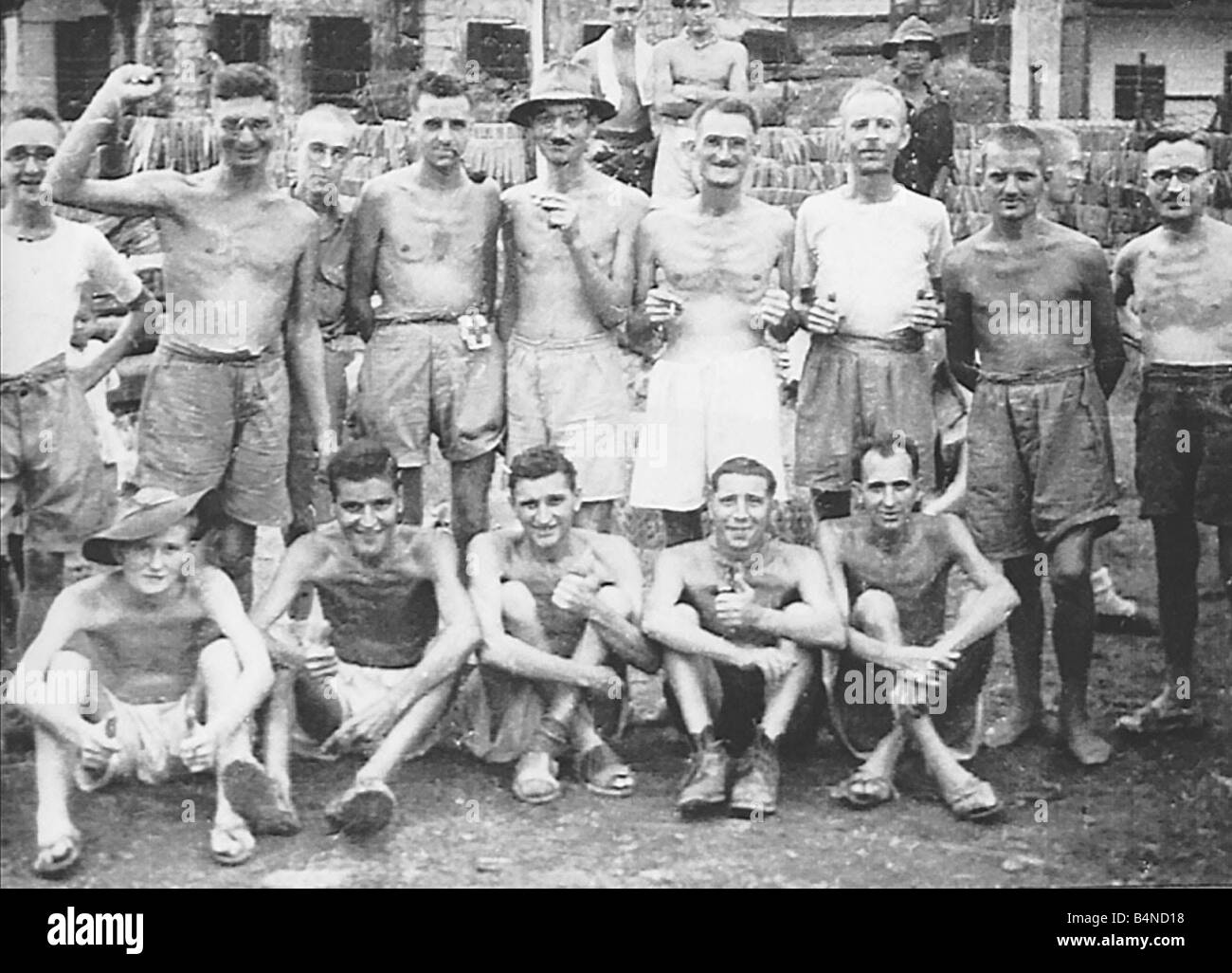 Kriegsgefangene WW2 Commonwealth meist POW camp Soldaten Armee ...