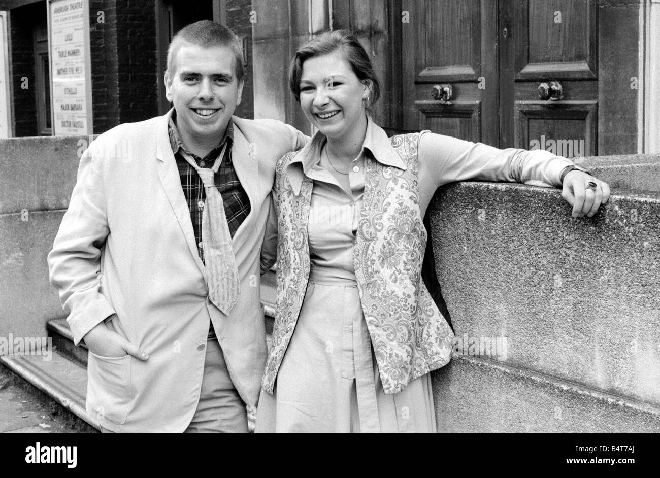 Lisa Tramontin und Timothy Spall August 1978 Gewinner dieser Jahre 1978 ...