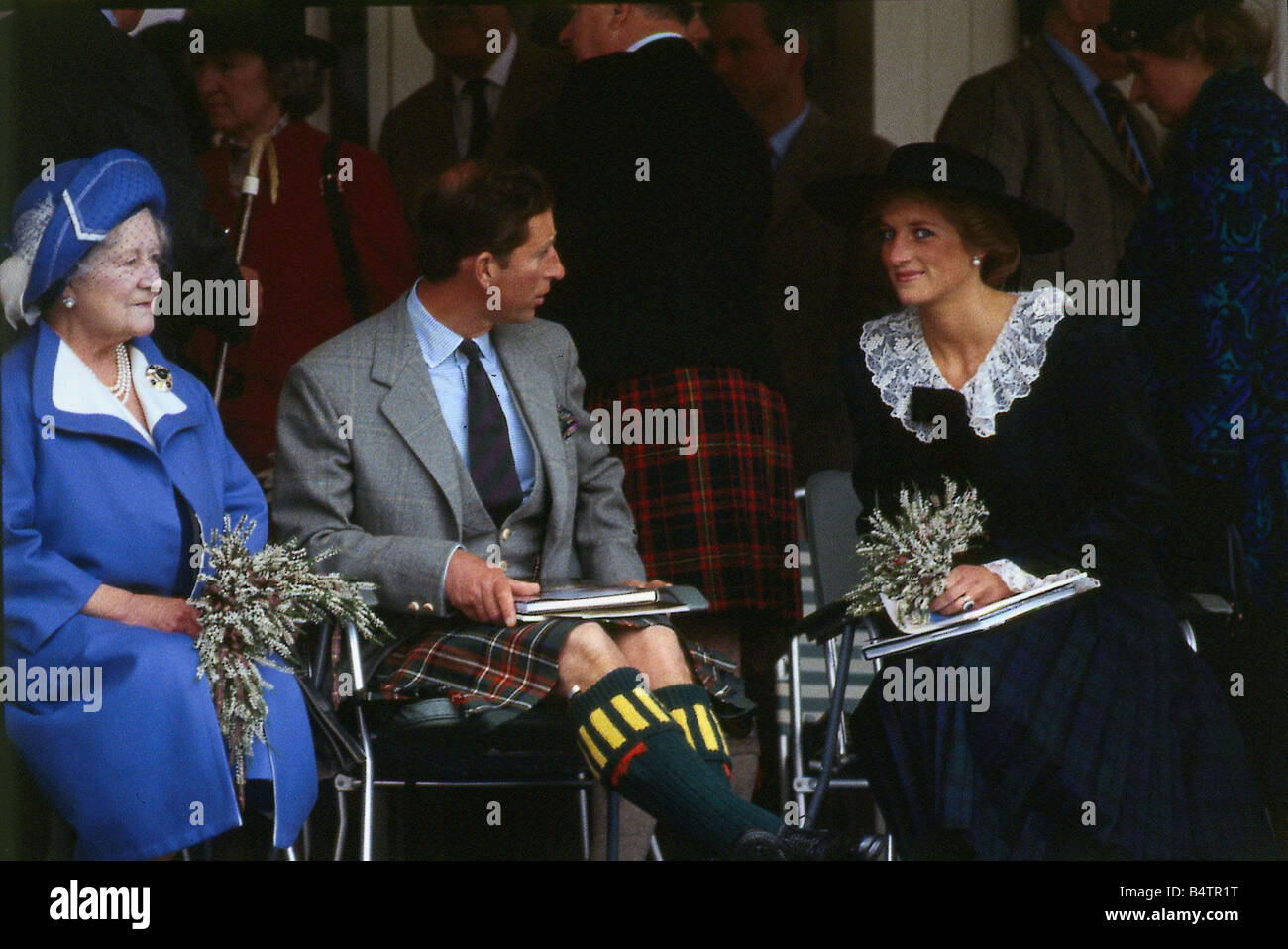 Prinzessin Diana Princess of Wales September 1988 bei Braemar Highland ...