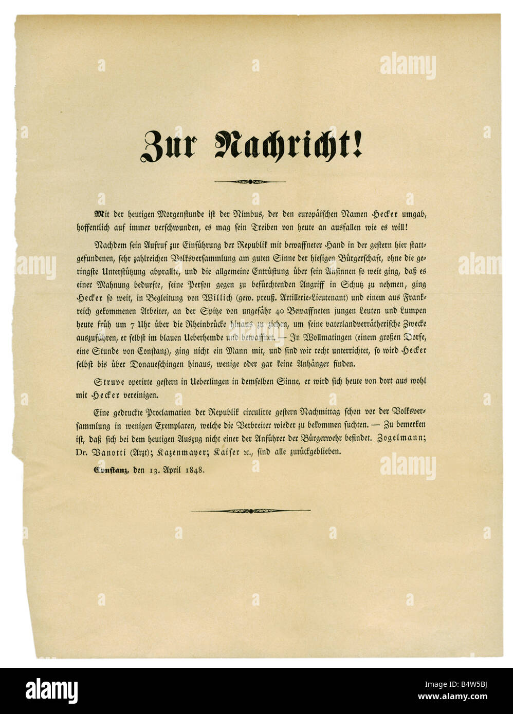 Baden revolution -Fotos und -Bildmaterial in hoher Auflösung – Alamy