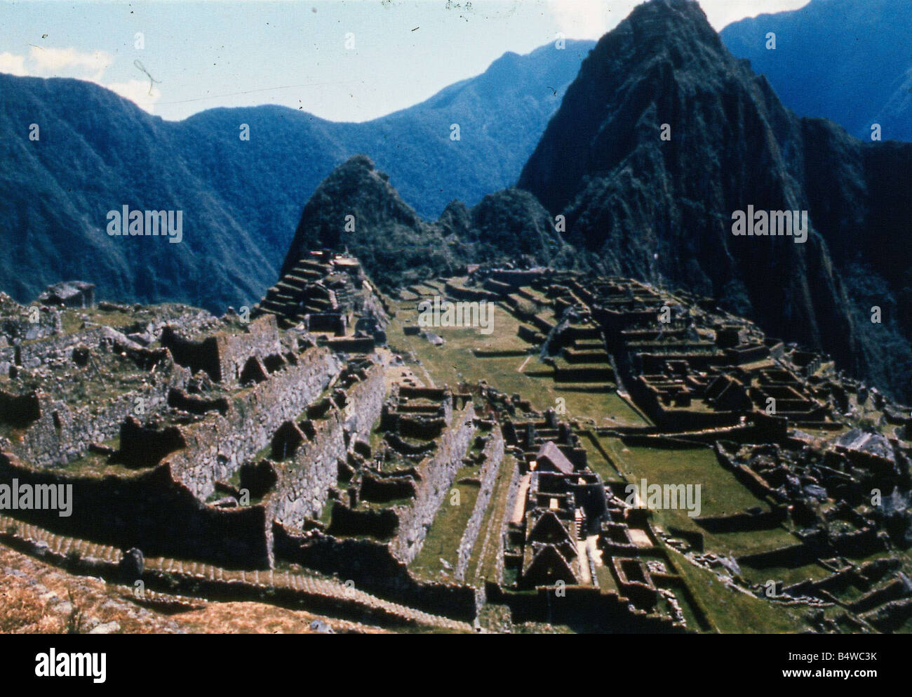 Peruanischen Anden Berge Peru Inka Tempel Stadt Berg Stockfotografie ...
