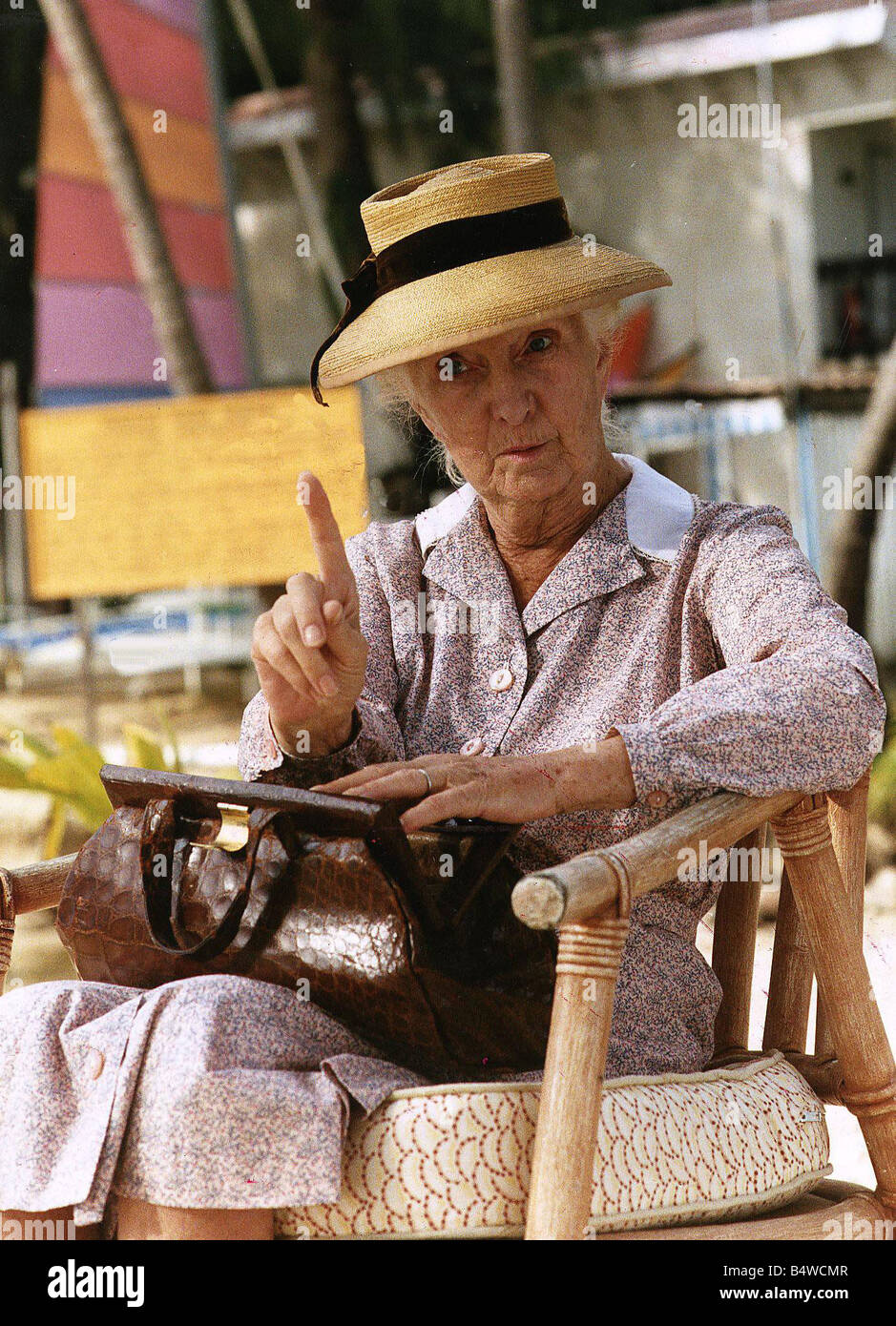 Joan Hickson Actress spielt Miss Marple Stockfotografie - Alamy