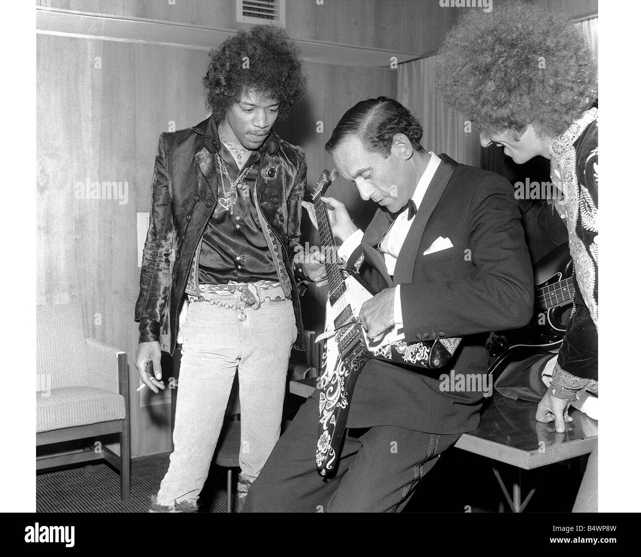 Jimi Hendrix The Jimi Hendrix Experience besuchte September 1967 mit ...