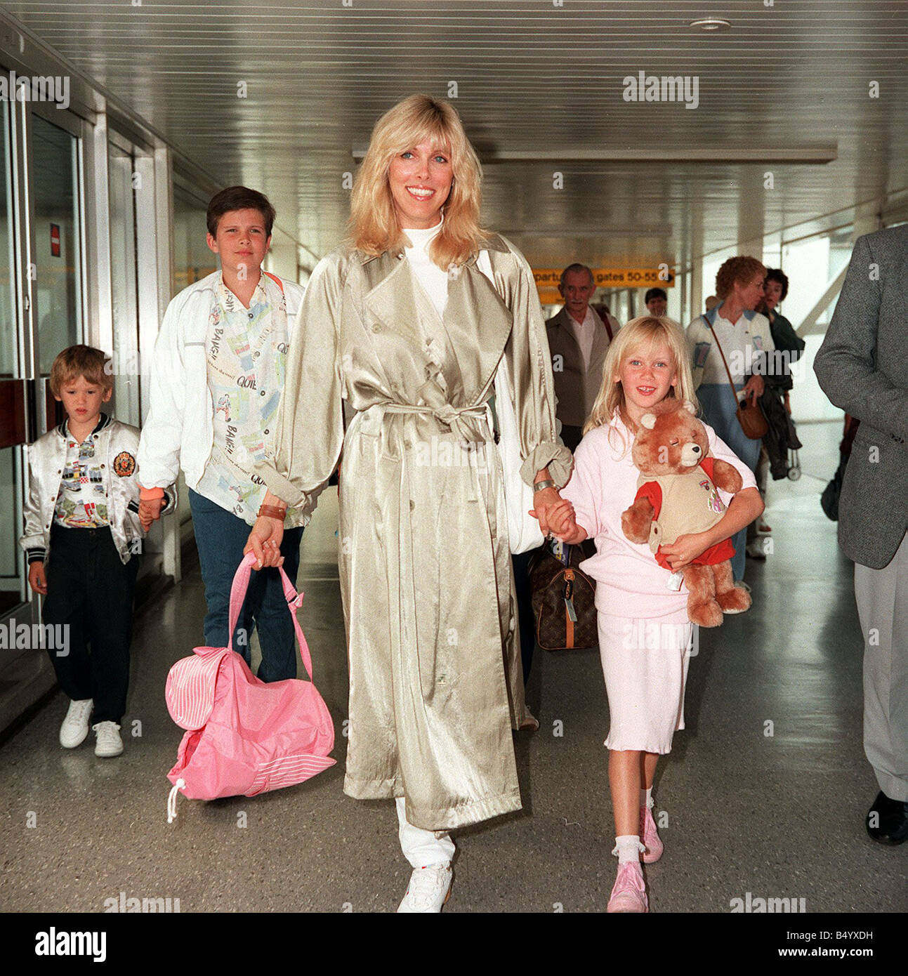 Kelly Emberg Ehefrau von Rod Stewart Stockfotografie - Alamy