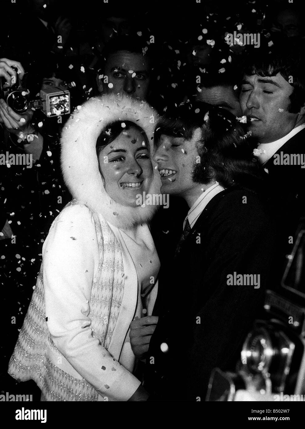 Biene Gees Pop Gruppe Robin Gibbs nach seiner Hochzeit mit Molly Hullis ...