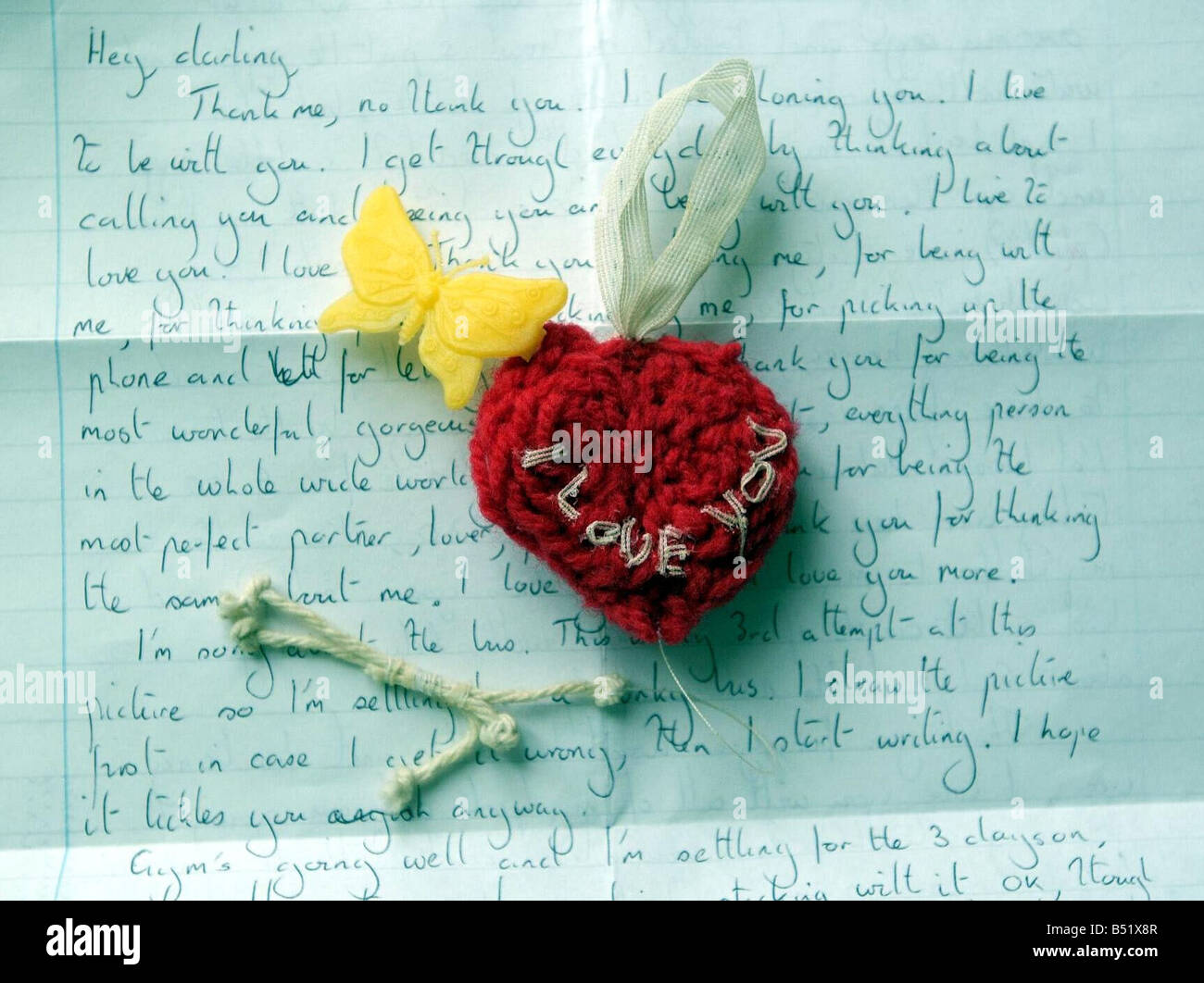 KOPIE DER LIEBESBRIEF ZWISCHEN KAT BAILLIE UND PAUL TRAMONTINI FOTO ...