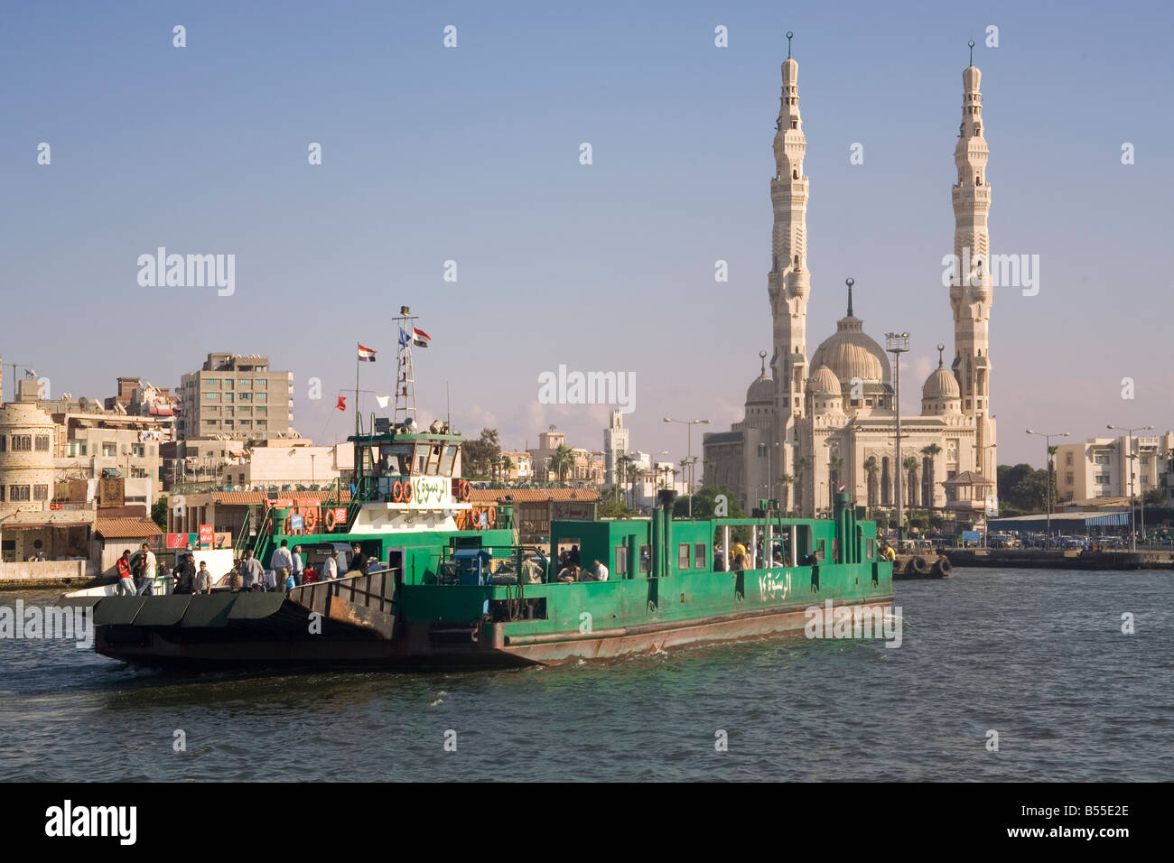 Ägypten-Port Said, Fähre über Suez-Kanal nach Port Fuad Stockfotografie ...