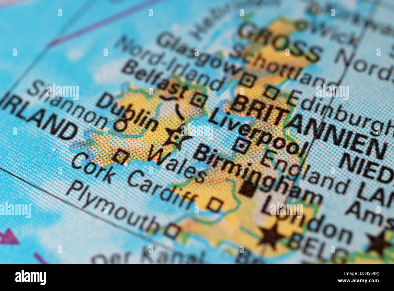 Map of great britain -Fotos und -Bildmaterial in hoher Auflösung – Alamy