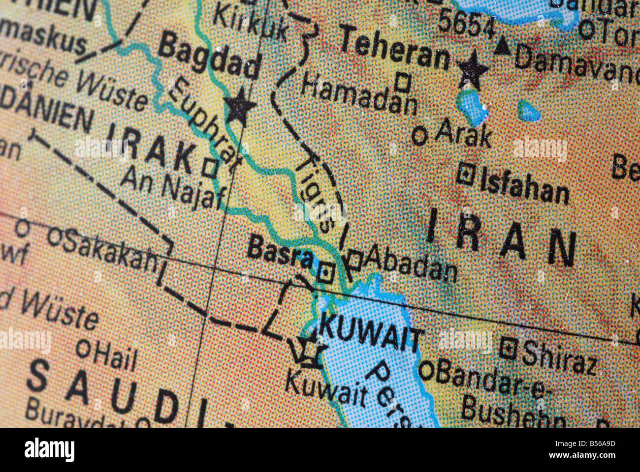 Iran irak karte -Fotos und -Bildmaterial in hoher Auflösung – Alamy