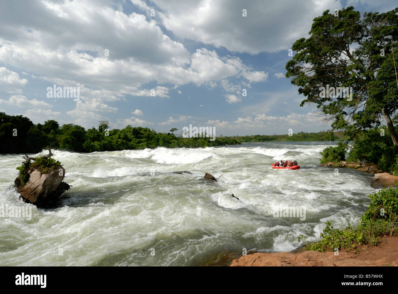 Itanda Falls, Victoria-Nil, Uganda, Ostafrika, Afrika Stockfotografie ...