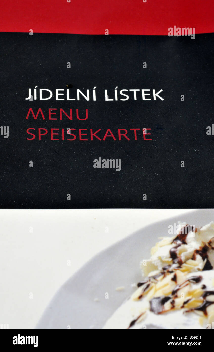 Menu in german speisekarte in -Fotos und -Bildmaterial in hoher ...