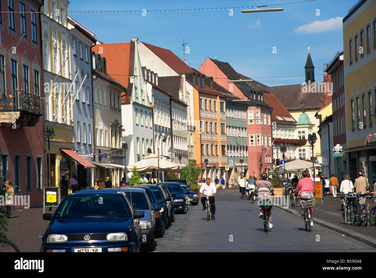 Radtouren durch die Stadt Freising Bayern Deutschland Europa ...