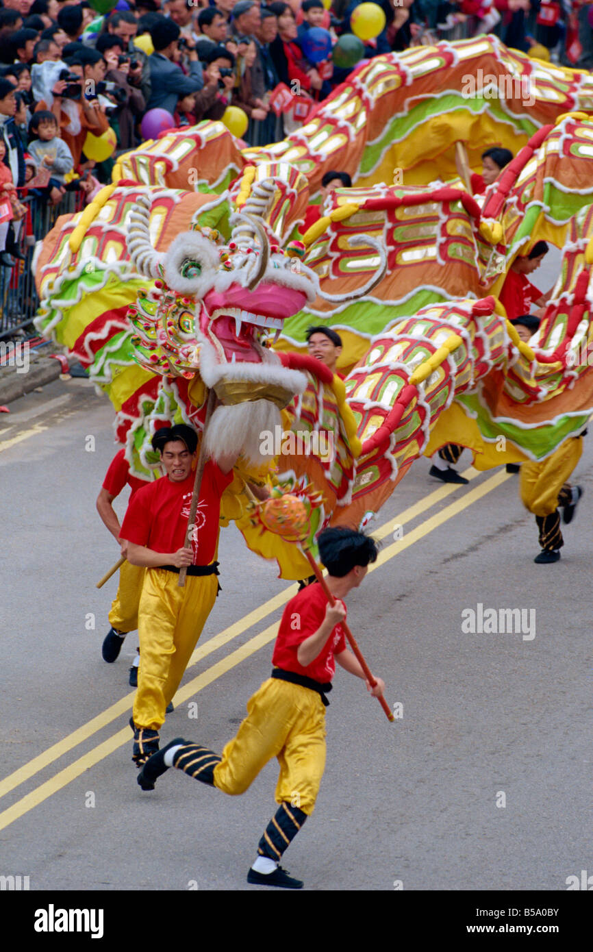 Dragon Dance Chinese New Year Karneval Hong Kong China A Evrard ...