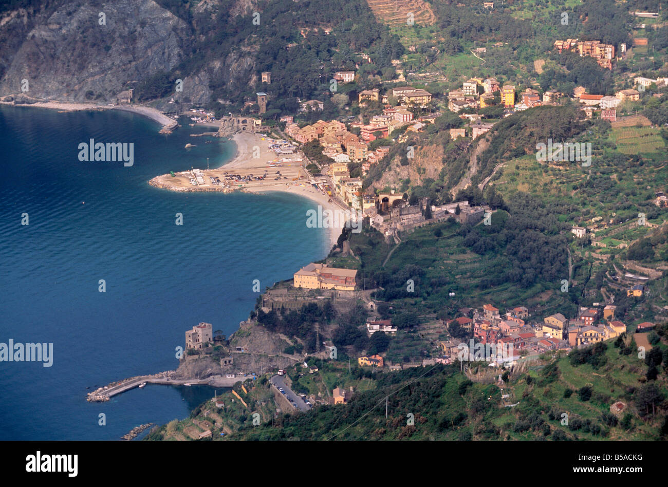 Monterosso al Mare und Punta Mesco, Cinque Terre, UNESCO-Weltkulturerbe ...