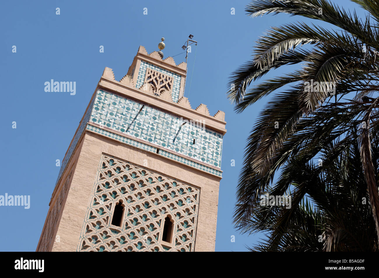 Die Kasbah-Moschee, Medina, Marrakesch, Marokko, Nordafrika, Afrika ...