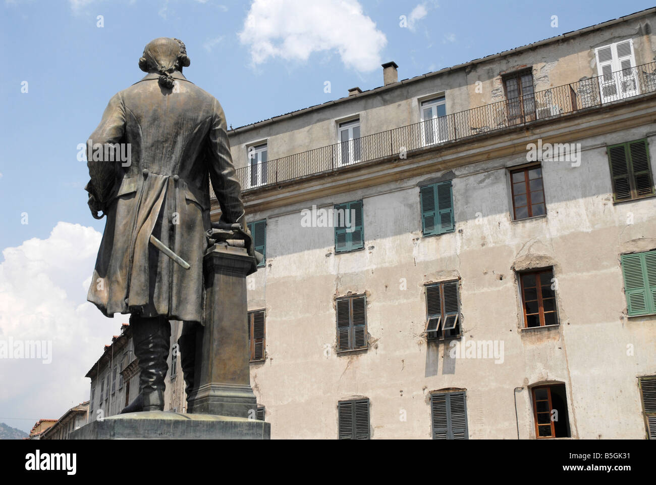Statue von Filippo Antonio Pasquale di Paoli (Pascal Paoli), im Zentrum ...