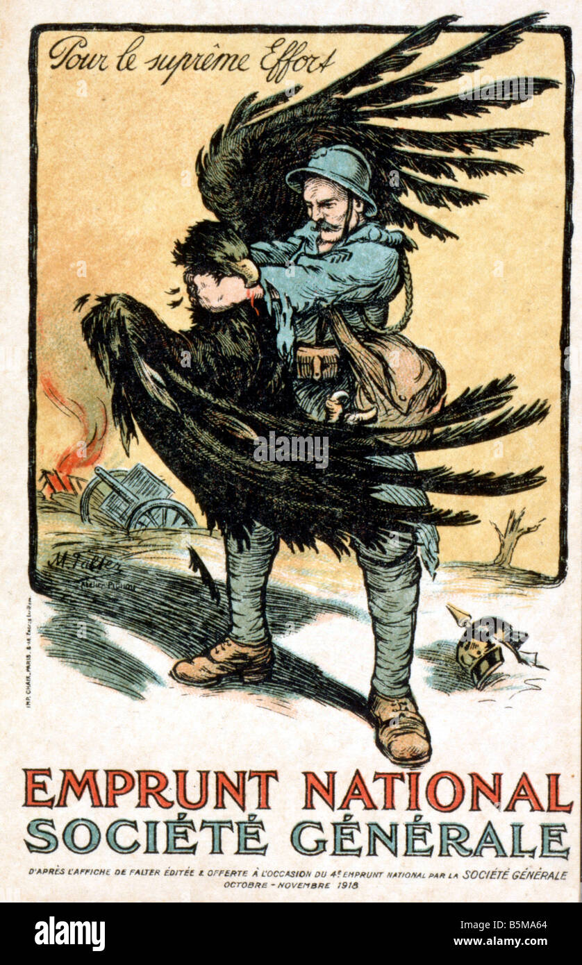 Deutsches propagandaplakat 1918 erster weltkrieg -Fotos und ...