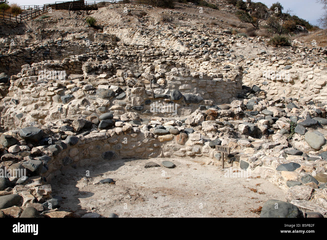 Reste einer Siedlung aus der Jungsteinzeit, Runde Stein gelegenen ein ...