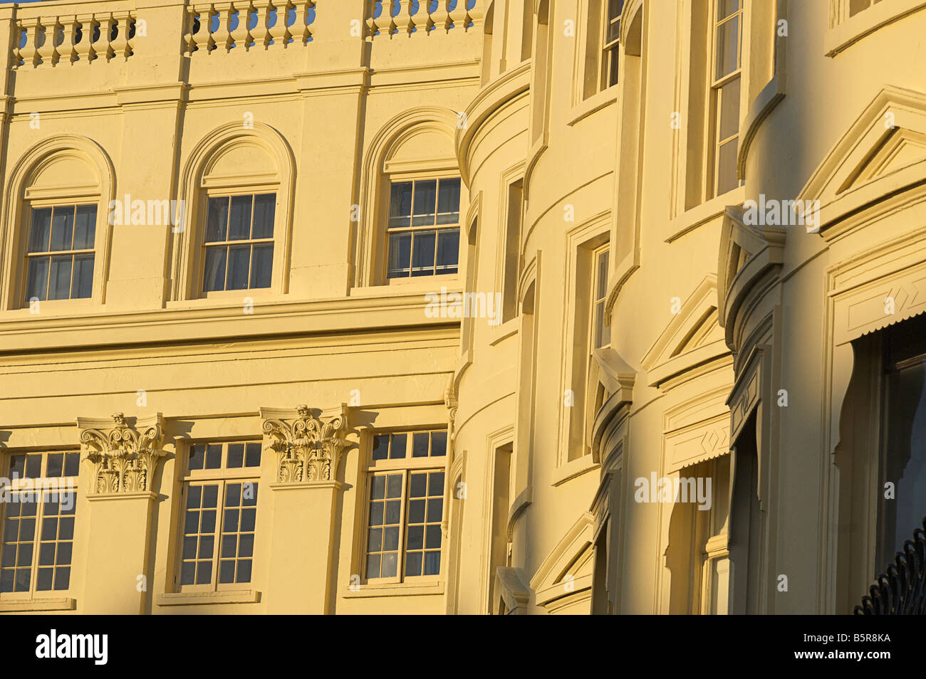 Brunswick Square Hove East Sussex England Fassaden der westlichen ...