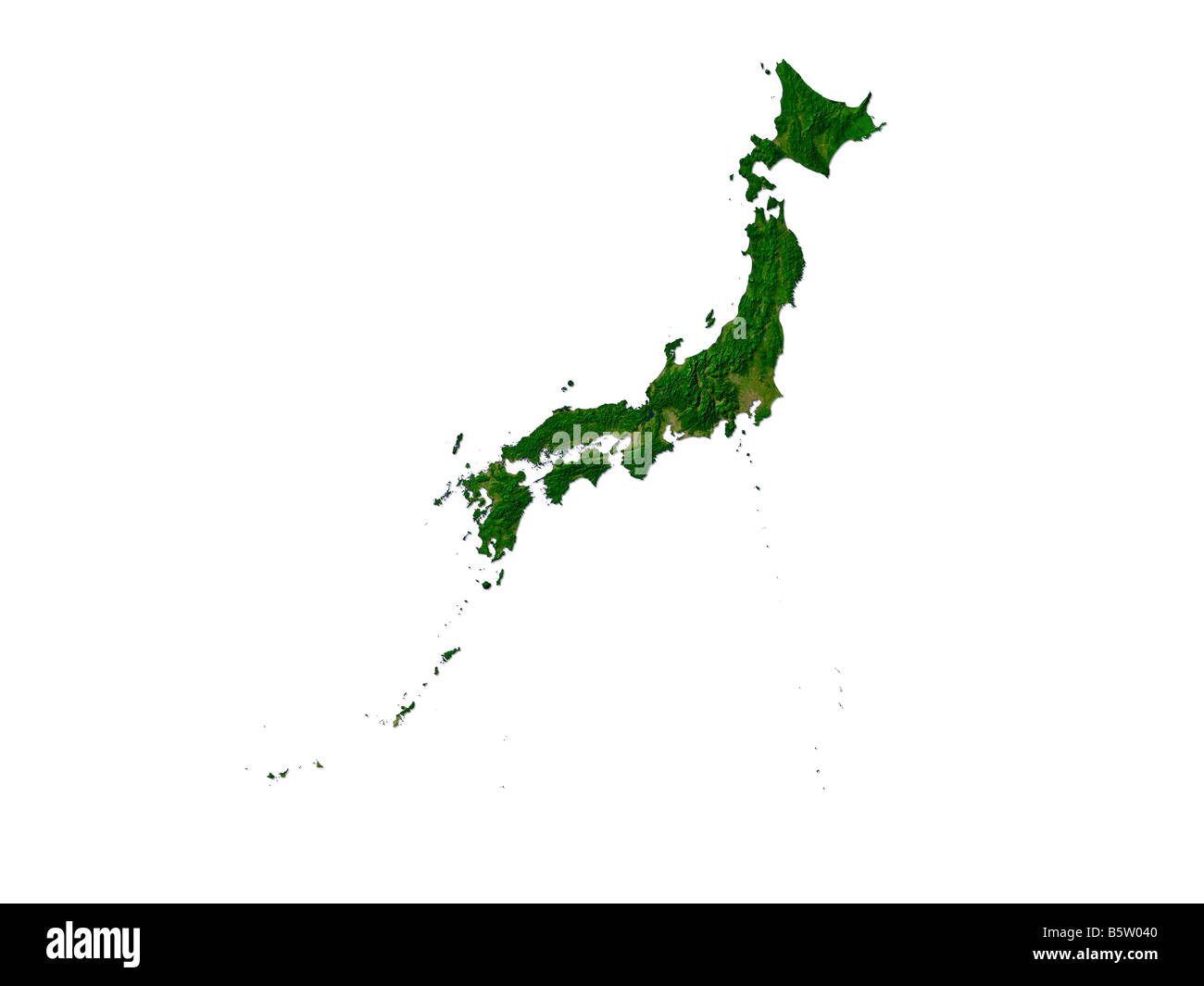 Japan map satellite geography -Fotos und -Bildmaterial in hoher ...
