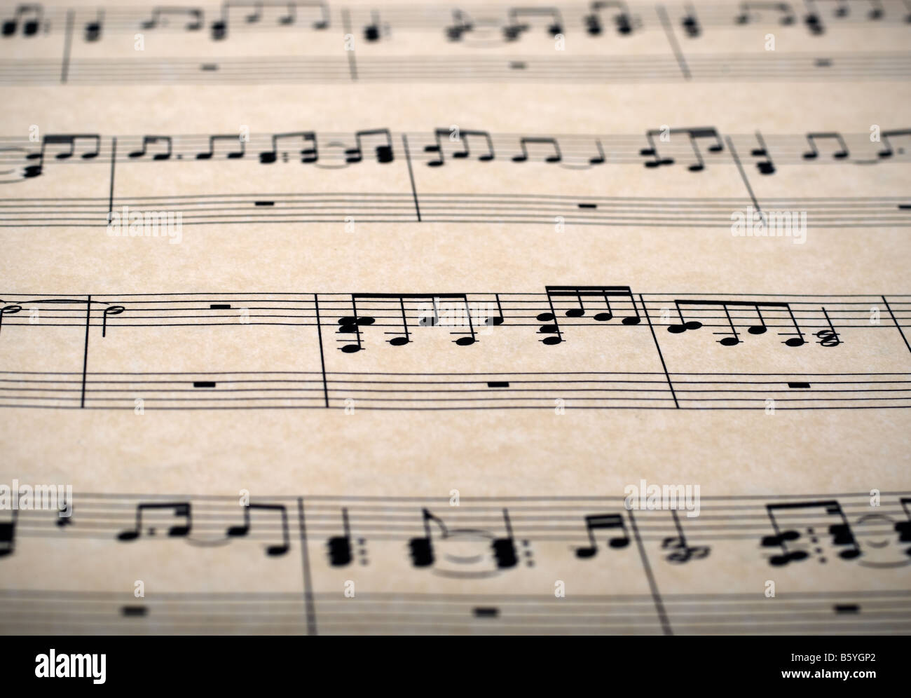 Musik Noten Vintage Noten Stockfotos und -bilder Kaufen - Alamy