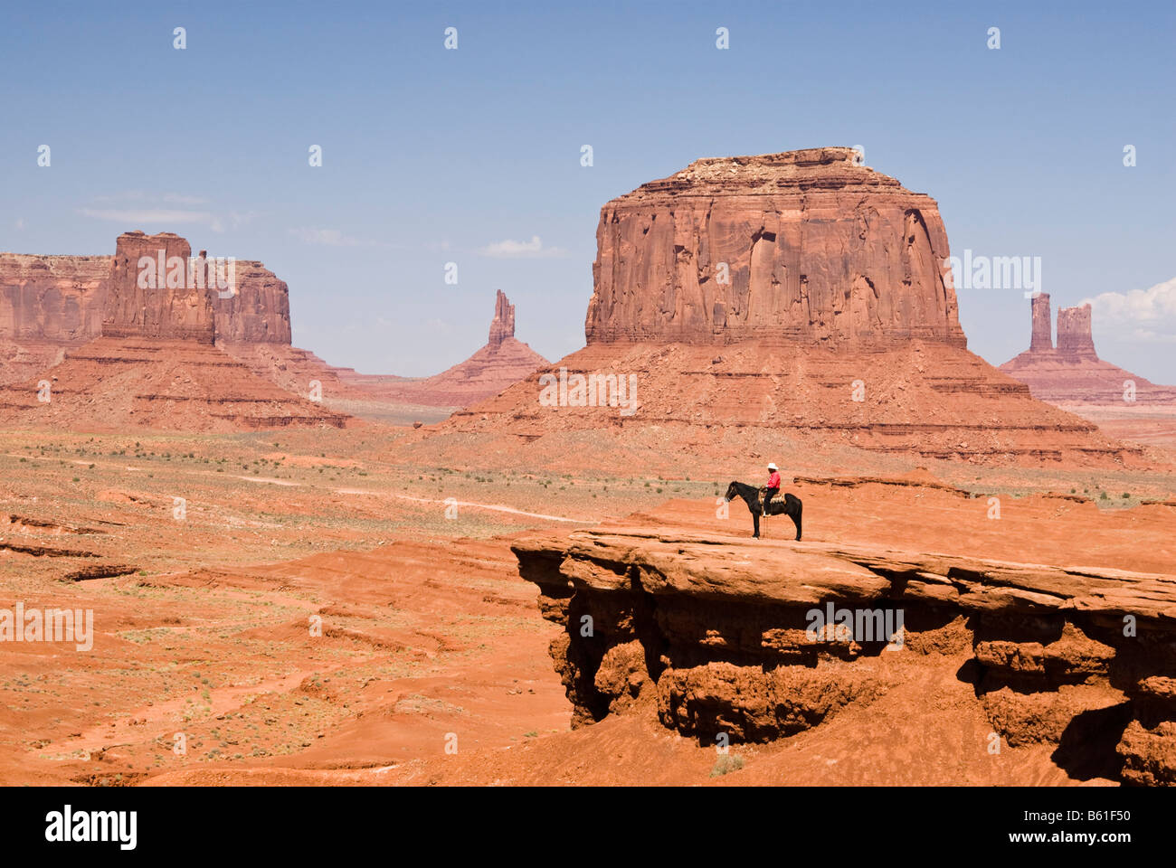 Blick vom John Ford Point im Monument Valley Stockfotografie - Alamy