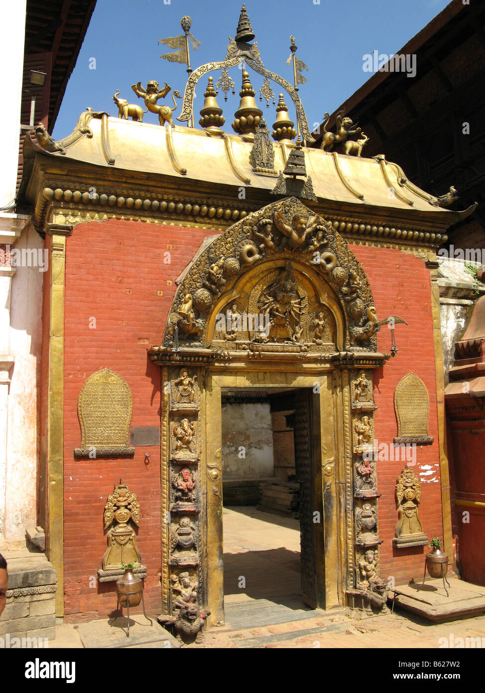Durbar Square, Golden Gate (Sun Dhoka), Kathmandu-Tal, Bagmati, Nepal ...