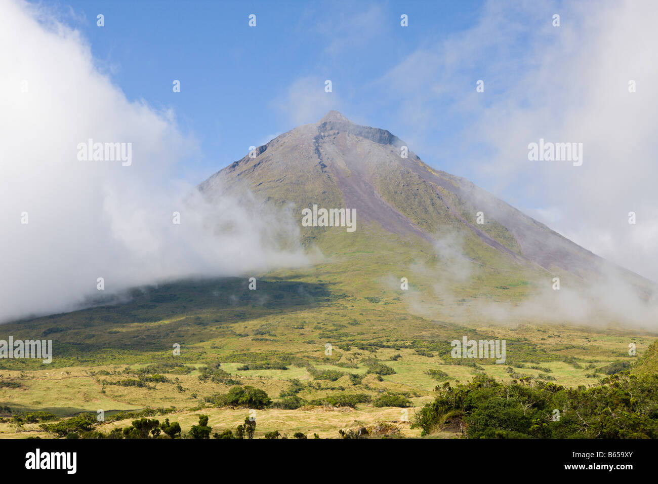 Vulkan Mount Insel Pico Pico Azoren Portugal Stockfotografie - Alamy